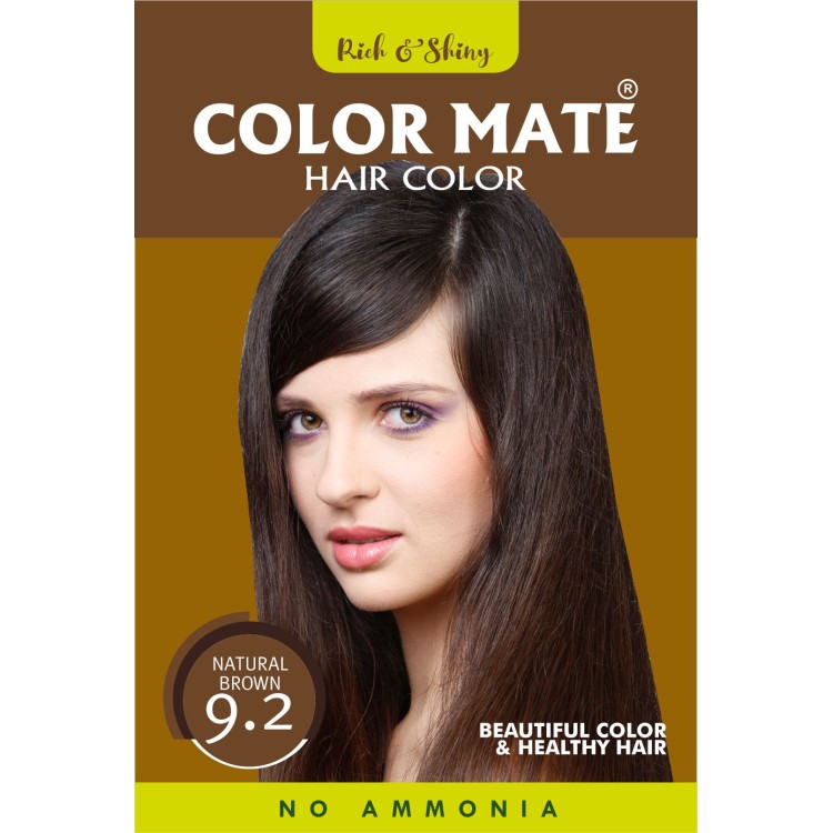 9.2 Color Mate Hair Color (Natural Brown)