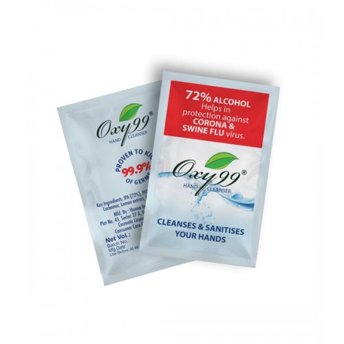 OXY99 HAND RUB HAND CLEANSER PACK OF 200 PER SACHET CONTAINS 2ML 